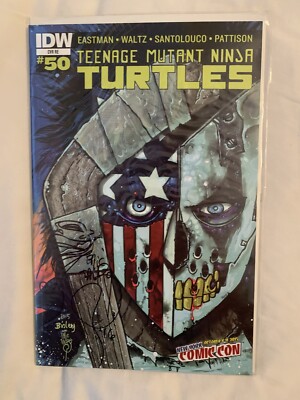 Teenage Mutant Ninja Turtles IDW #50 NYCC Variant Signed By Eric Talbot ...