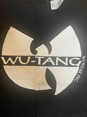 Vintage 90s Wu Tang Clan WHITE LOGO Wu Wear Rap T Shirt XL Vintage 90s Wu Tang Clan WHITE LOGO Wu Wear Rap T Shirt XL