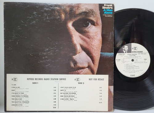 FRANK SINATRA A Man Alone ORIG. 1969 LP PROMO Reprise - Tested Strong ...