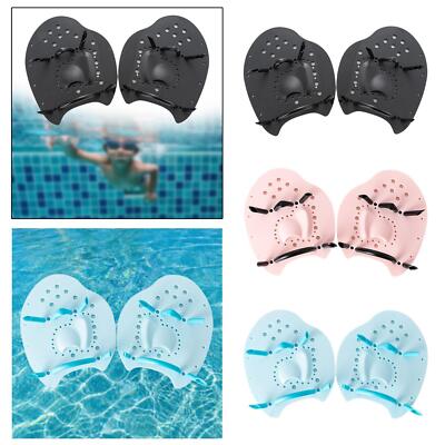 1 Pair Swimming Hand Paddles Hand Fins Equipment Aquatic Fitness ...