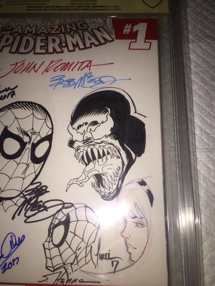 ORIGINAL ART SKETCH BOB MCLEOD HANNA & TUCCI & JOHN ROMITA SR,ALAN ...
