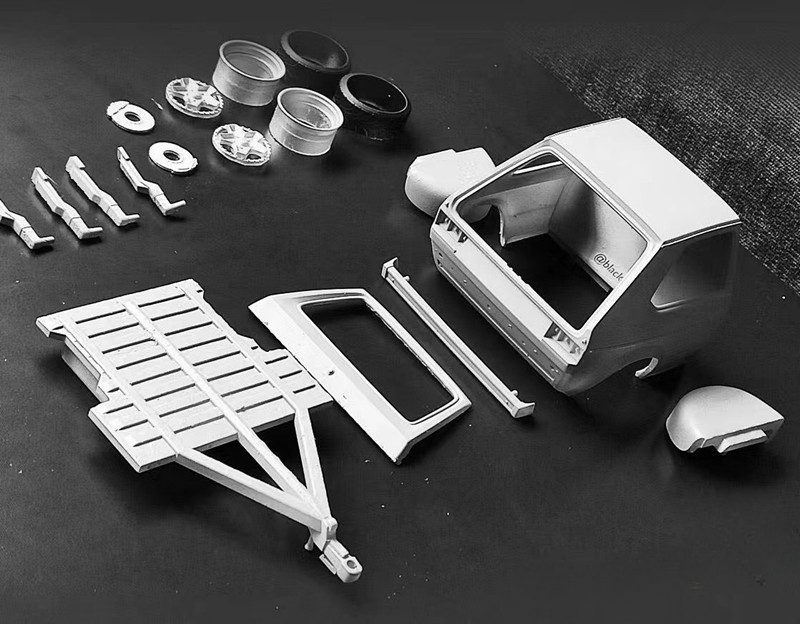 1/24 Scale Golf MK1 Trailer Full Resin Kit Unpainted Model Toys | eBay