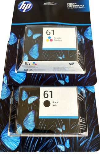 HP #61 2pack Combo Ink Cartridges 61 Black and Color Hp GENUINE ...