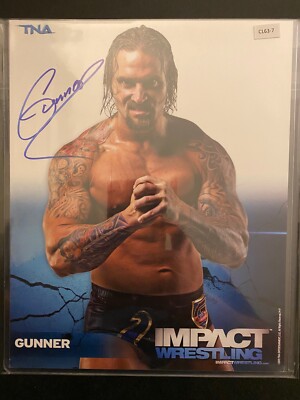 Gunner Signed Photo TNA Impact Wrestling CL63-7 | eBay