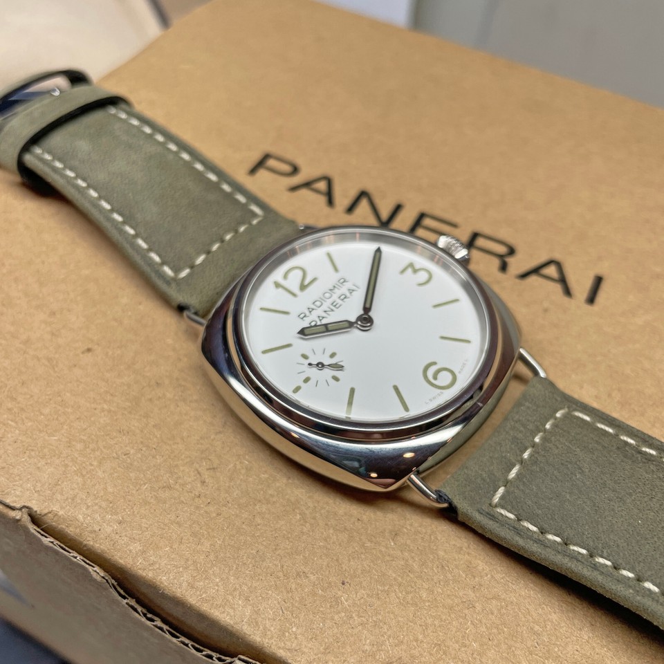 Panerai Radiomir Officine White Green PAM01384 45mm | eBay