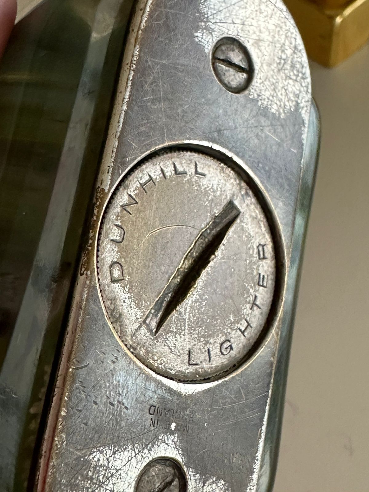 DUNHILL 1949 STANDARD AQUARIUM LIFT ARM PETROL LIGHTER IN PERSPEX ...