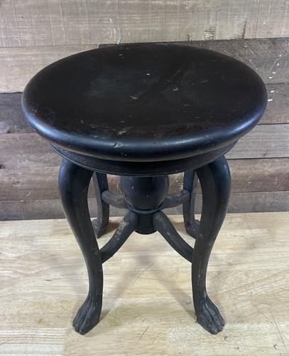 Antique Wooden Piano Stool With Claw Feet | eBay