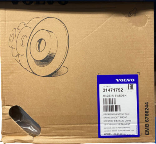 New Genuine Volvo Set of 18" Front Brake Pads and Rotors Fits XC90 S90 ...