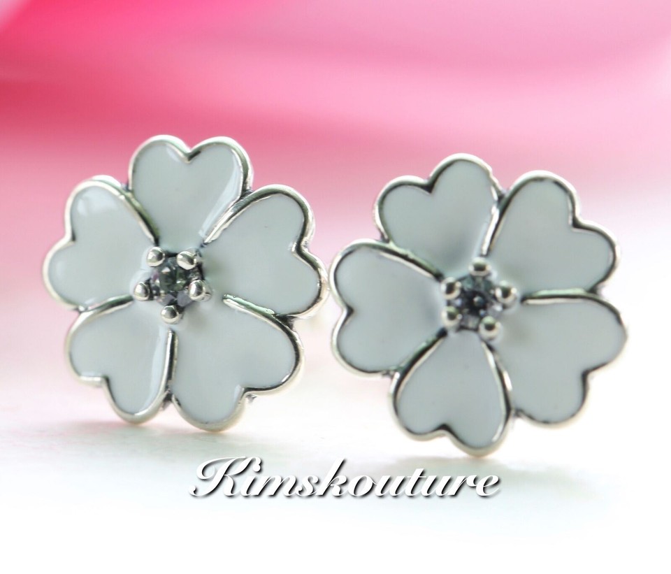 AUTHENTIC PANDORA EARRINGS PRIMROSE STUD EARRINGS #290569EN12 | eBay