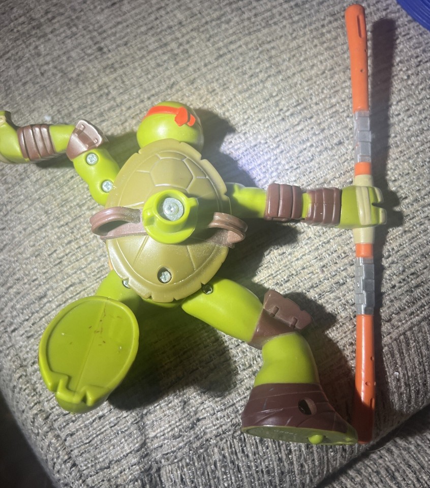 TMNT Teenage Mutant Ninja Turtle. Orange. Spinning Works Toy Figure | eBay