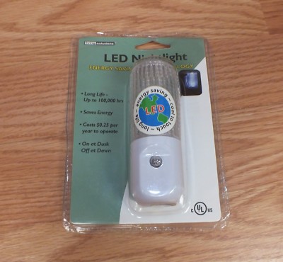 Genuine Living solutions LED Night Light W/ Energy Saving Technology ...