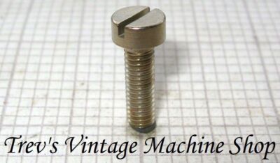 3BA cheese head slotted screws, nickel plated brass, 1/2in & 1in long ...