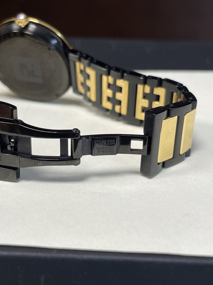 Forever Fendi 29mm Watch with FF Logo Bracelet, Black MOP Face and ...
