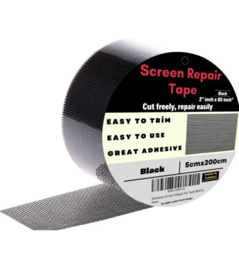 Window Screen Repair Kit for Windows or Doors, Strong Adhesive ...