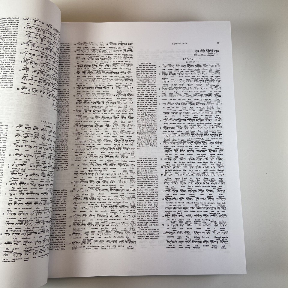 The Interlinear Bible: Hebrew-Greek-English Hardcover Jay P. Green | eBay