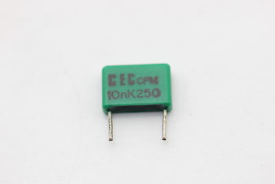 POLYESTER CAPACITOR CEC 10nF 250V NOS (New Old Stock) 5PC ...