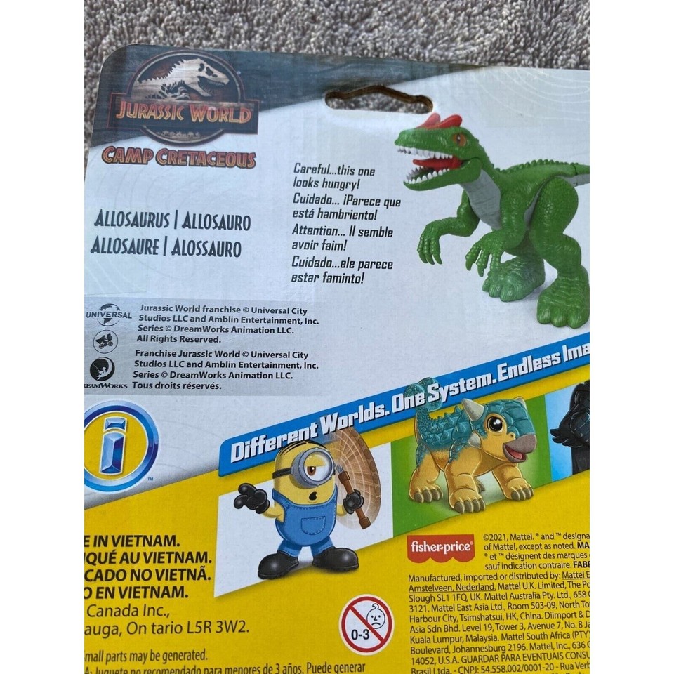 Fisher Price Imaginext Jurassic World Camp Cretaceous Allosaurus Toy | eBay