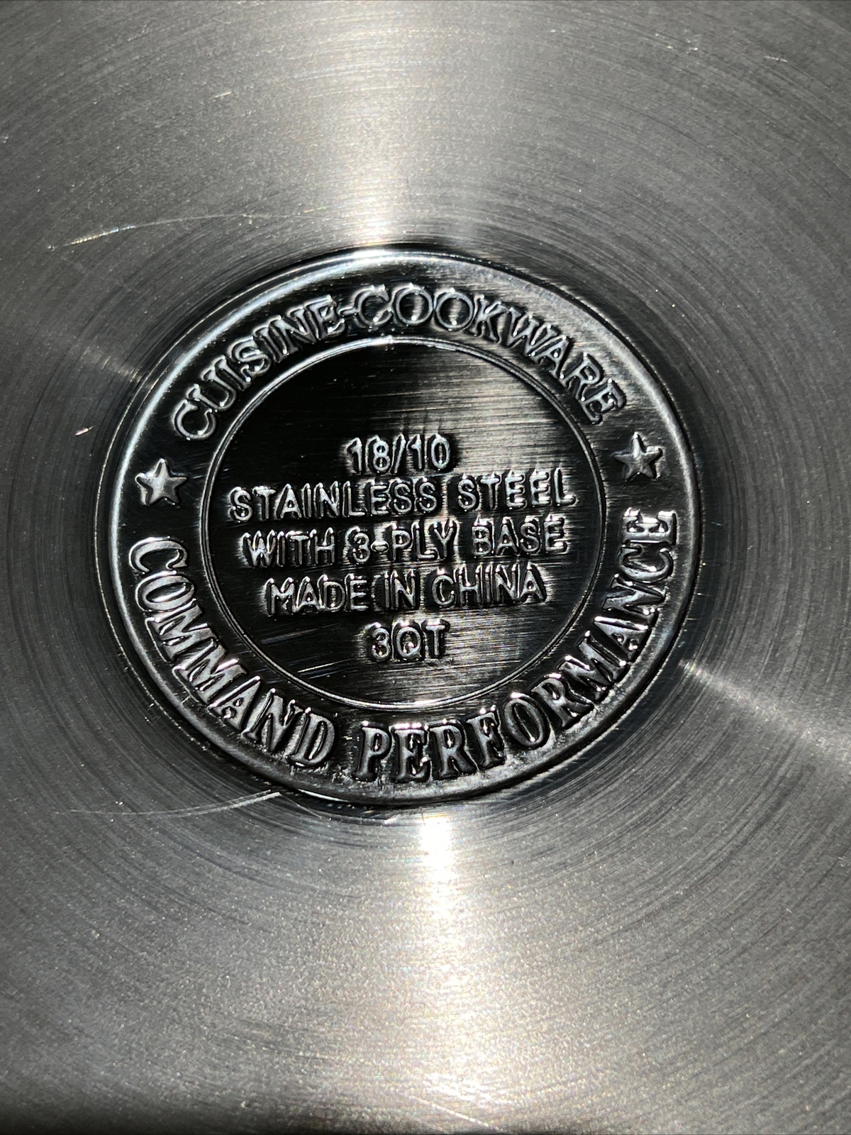 3 Qt Command Performance Gold Cookware 3 Ply Stainless Steel Pot 18/10 ...