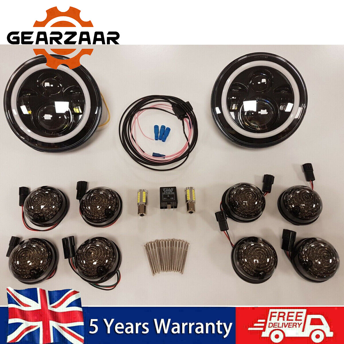 Premium LED Light Upgrade Kit For Land Rover Defender 200Tdi / 300Tdi ...