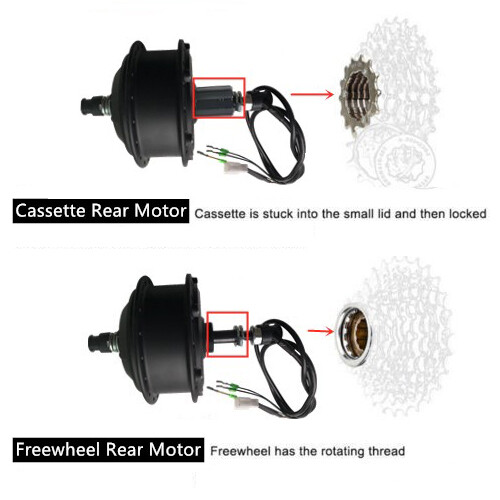 MTB eBike Hub Motor 36/48V 500/1000/1500W Mountain Bike Front/Rear ...