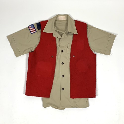 Vintage 80s BSA Cub Scout Uniform Shirt And Vest Boys Size 14 | eBay
