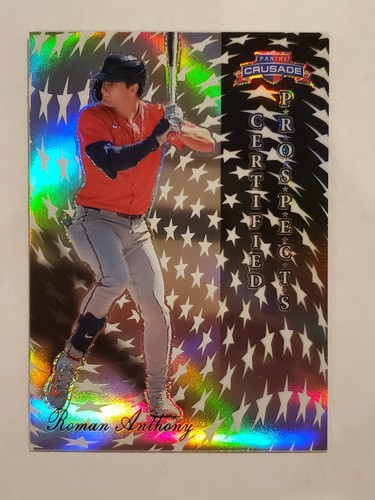 ROMAN ANTHONY 2025 Panini Crusade CERTIFIED PROSPECTS #12 Red Sox | eBay