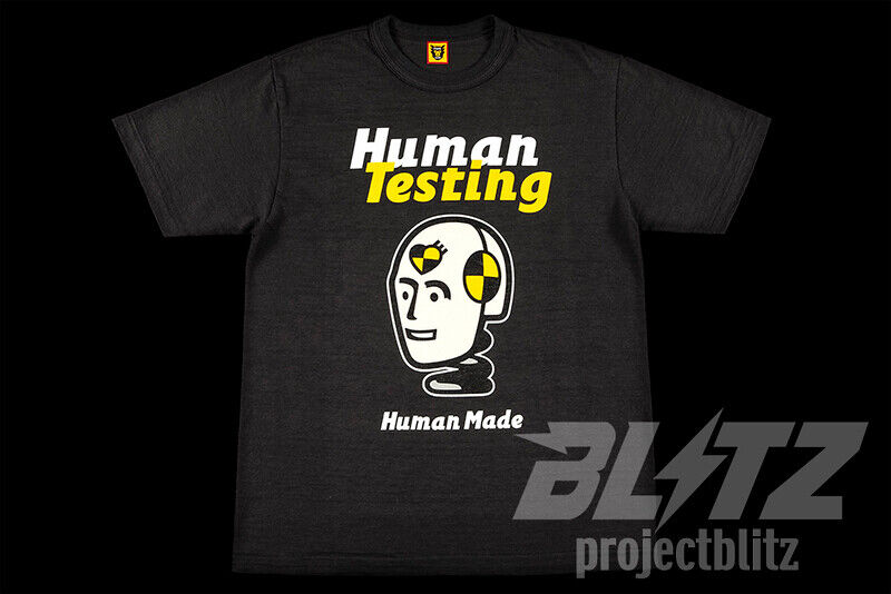 HUMAN MADE X ASAP ROCKY HUMAN TESTING TEE T-SHIRT BLACK M L HUMAN MADE X ASAP ROCKY HUMAN TESTING TEE T-SHIRT BLACK M L