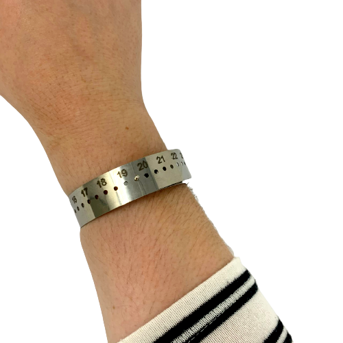 Metric Bangle Bracelet Hand Wrist Metal Sizer Gauge Measurements Sizing ...