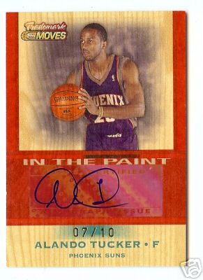 07-08 TOPPS TRADEMARK MOVES "IN THE PAINT" ALANDO TUCKER ROOKIE AUTO ...