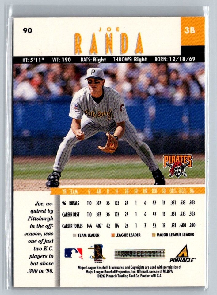 1997 New Pinnacle - #90 Joe Randa | eBay