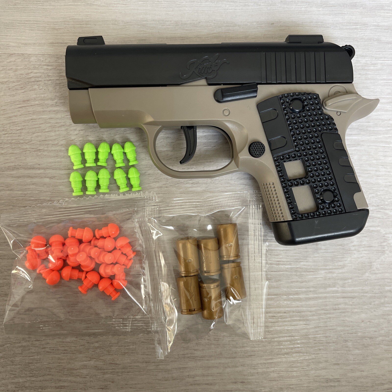 Kimber Micro 9 Subcompact 1911 Toy Gun Semi Auto Shooting Pistol Black ...