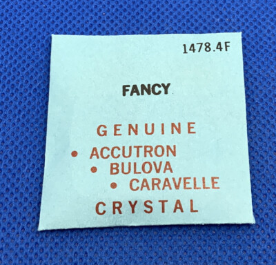 Bulova Accutron 1478-4F Fancy Crystal NOS | eBay