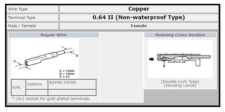 (2 pieces) 8299824290 Genuine Toyota TERMINAL REPAIR W/W 82998-24290 | eBay