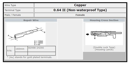 (2 pieces) 8299824290 Genuine Toyota TERMINAL REPAIR W/W 82998-24290 | eBay