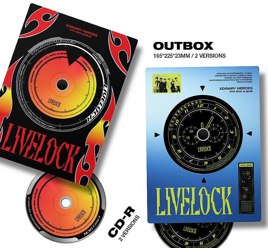 XDINARY HEROES [LIVELOCK] 4th Mini Album RANDOM CD+Photo Book+4 Card ...
