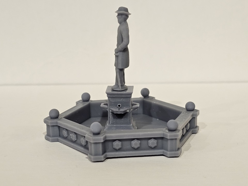 O Scale HO Scale Fountain with Statue - Dioramas - Stonewall Jackson ...