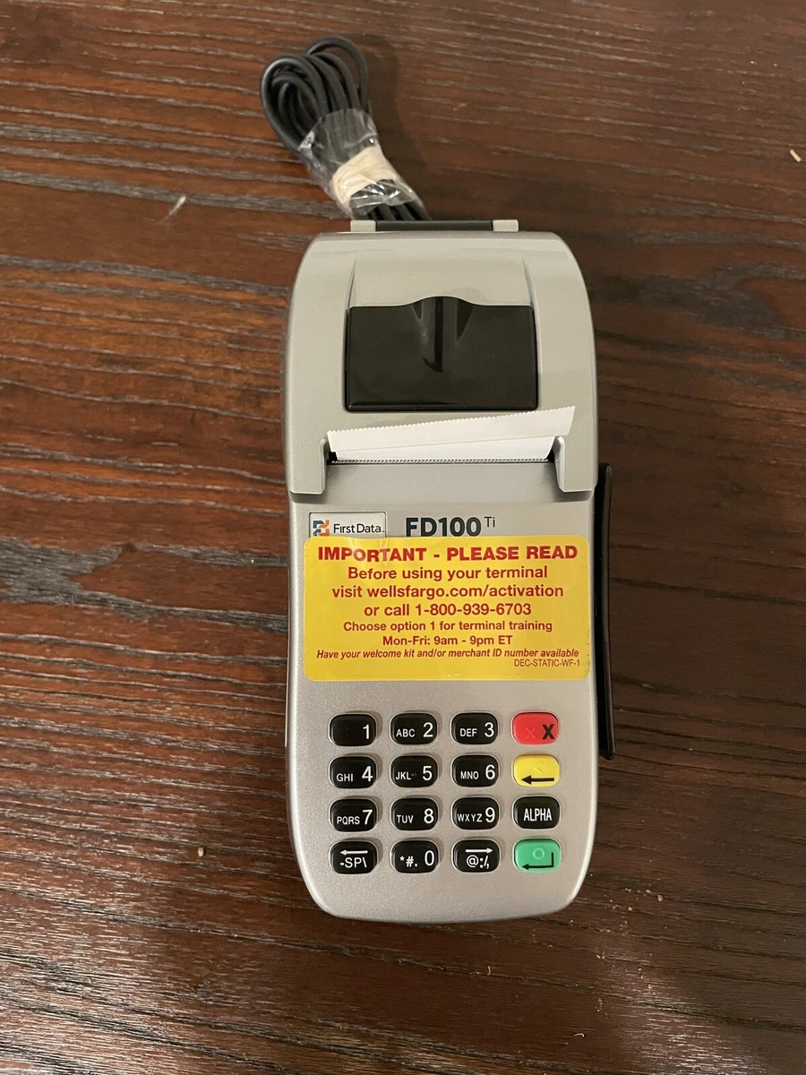 First Data Fd100ti Terminal