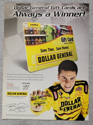 2006 Magazine Advertisement Page Dollar General Burney Lamar NASCAR ...