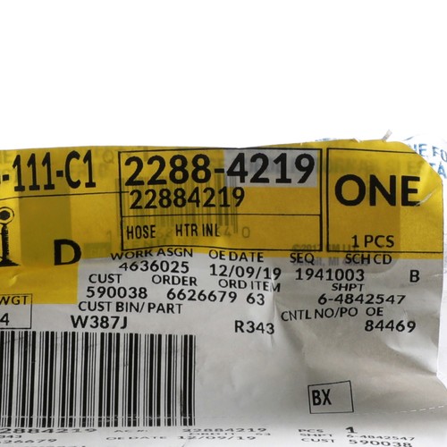 OEM NEW Heater Inlet Hose 05-14 Cadillac Chevrolet GMC Hummer 22884219 ...