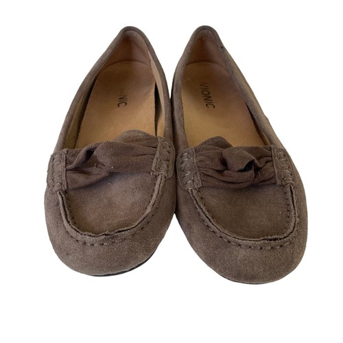 Vionic Size 7.5 Brown suede flats | eBay