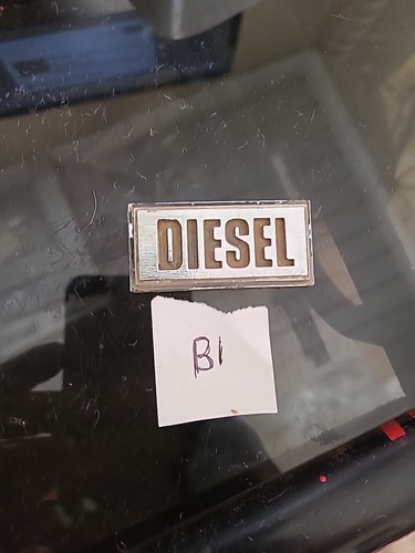 VINTAGE FORD DIESEL PLASTIC STICK ON EMBLEM OEM | eBay