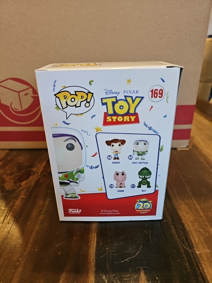 Funko Pop Buzz Light-year 169 Toy Story 20th Anniversary Pop Protector ...