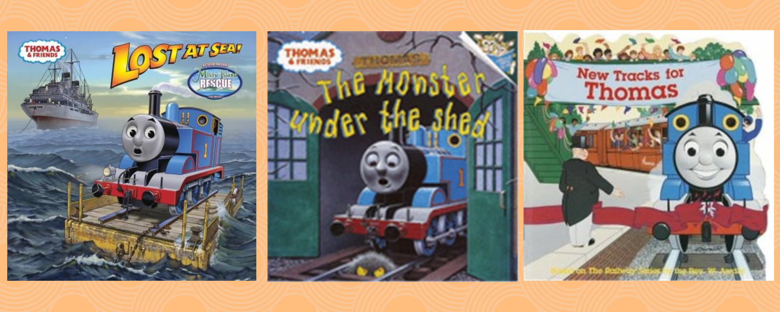 LOT of 3 Thomas & Friends PictureBack Books Soft Cover Random House #4 ...