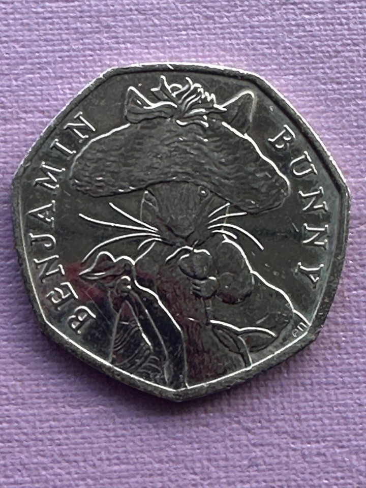 Extremely Rare 2017 Beatrix Potter 50p The Tale Of Benjamin Bunny UK ...