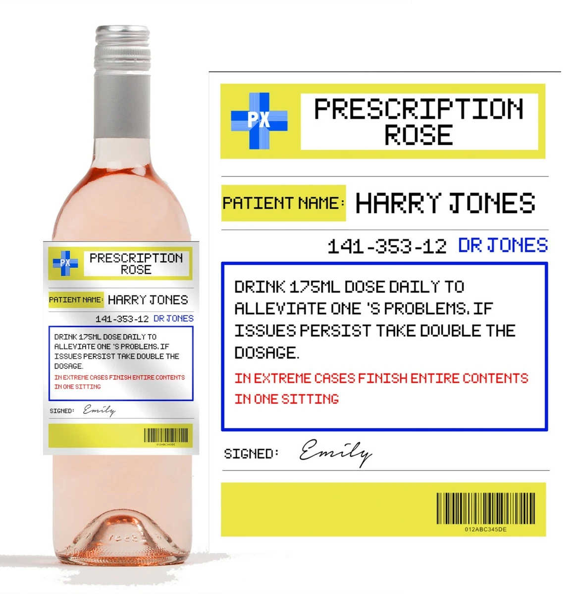 Prescription Bottle Label Template