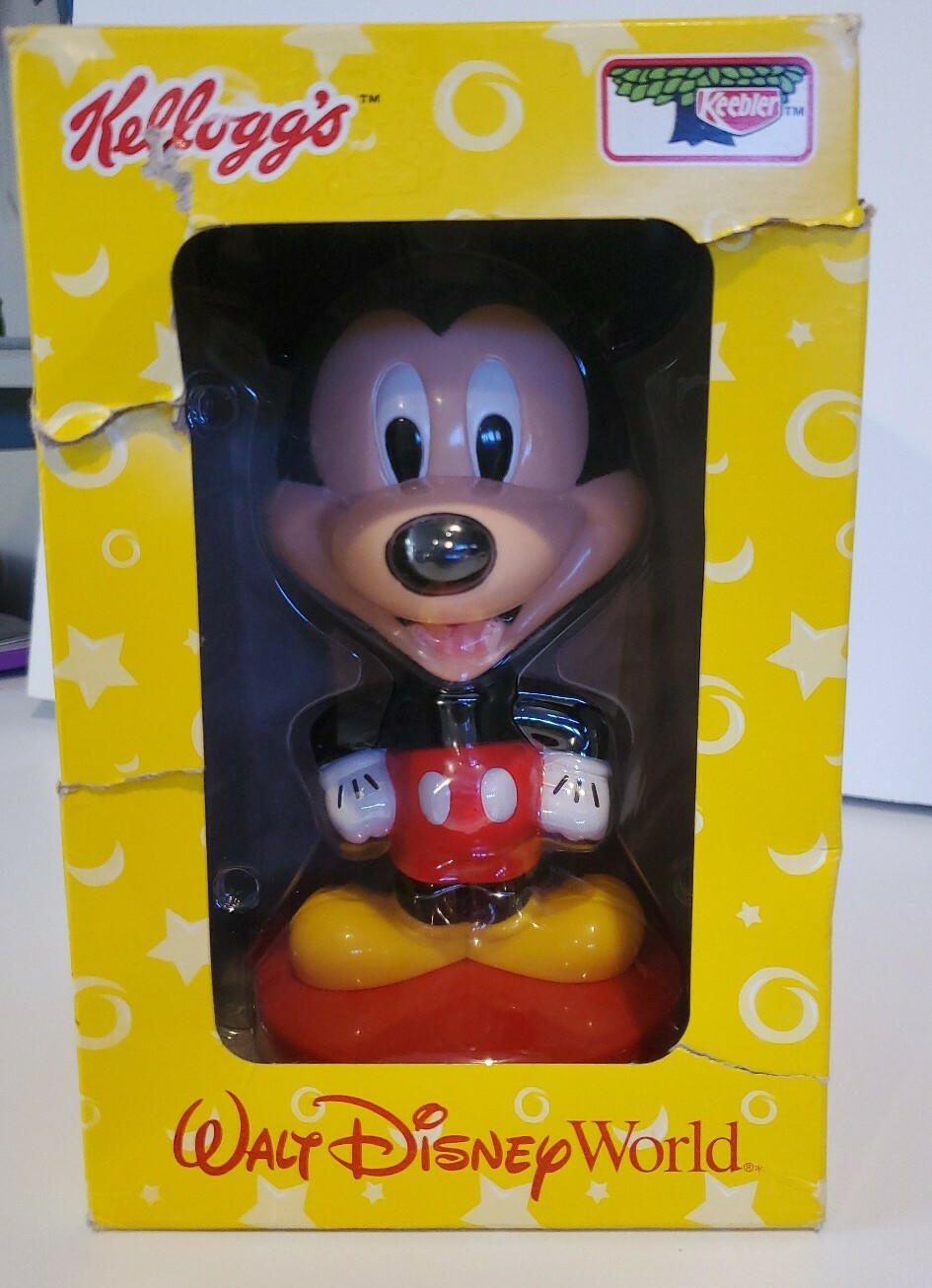 Mickey Mouse Bobblehead Kellogg's Walt Disney World Keebler 2002 In Box ...