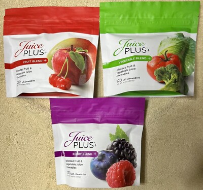 Juice Plus+ Trio - 360 Gummy Chewables: Fruit, Vegetable & Berry - 09/ ...