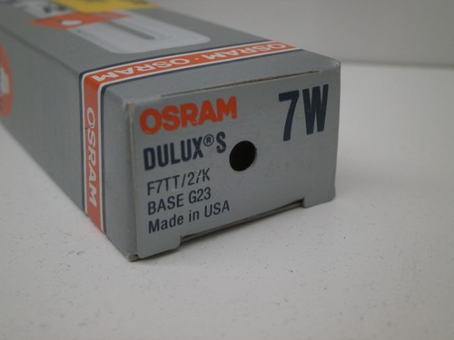 (4) Sylvania CF7DS/827 7W CFL Lamp Bulb 2Pin G23 Warm White 2700K Osram ...