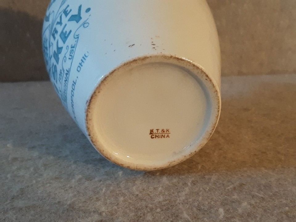Vintge Stoneware Crock Jug Meredith Diamond Club East Liverpool Ohio ...