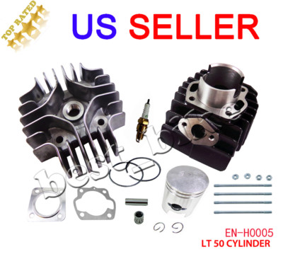 SUZUKI LT 50 LT50 CYLINDER ENGINE PISTON RING GASKET TOP END SET 1984 ...